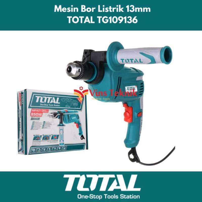 Promo Mesin Bor Tembok Tangan Listrik 13mm Variable Speed Total ...