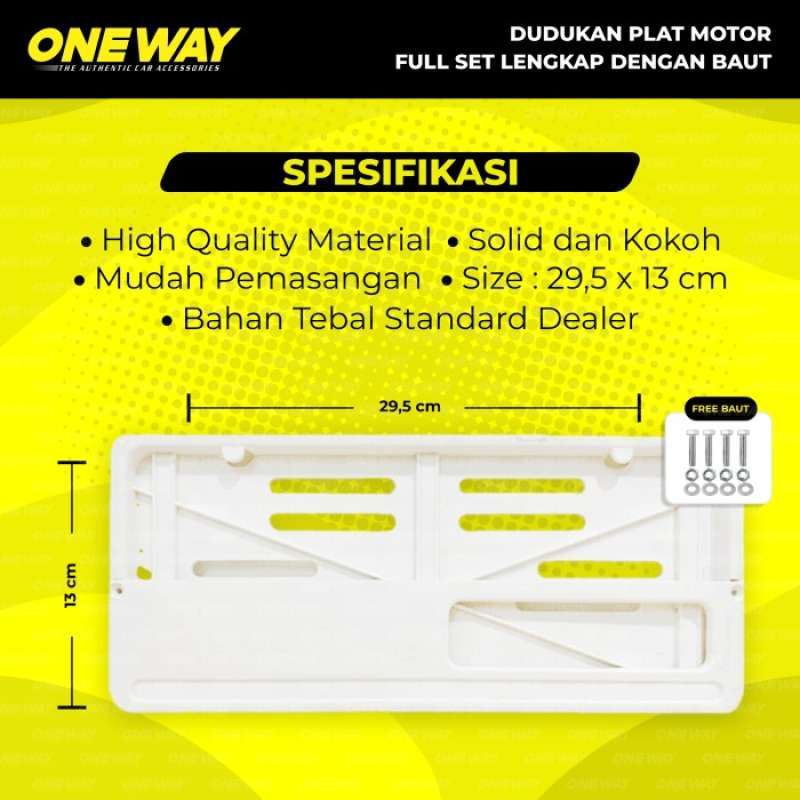 Promo Frame Plat Motor / Dudukan Tempat Plat Nomor Motor / Tatakan Plat ...