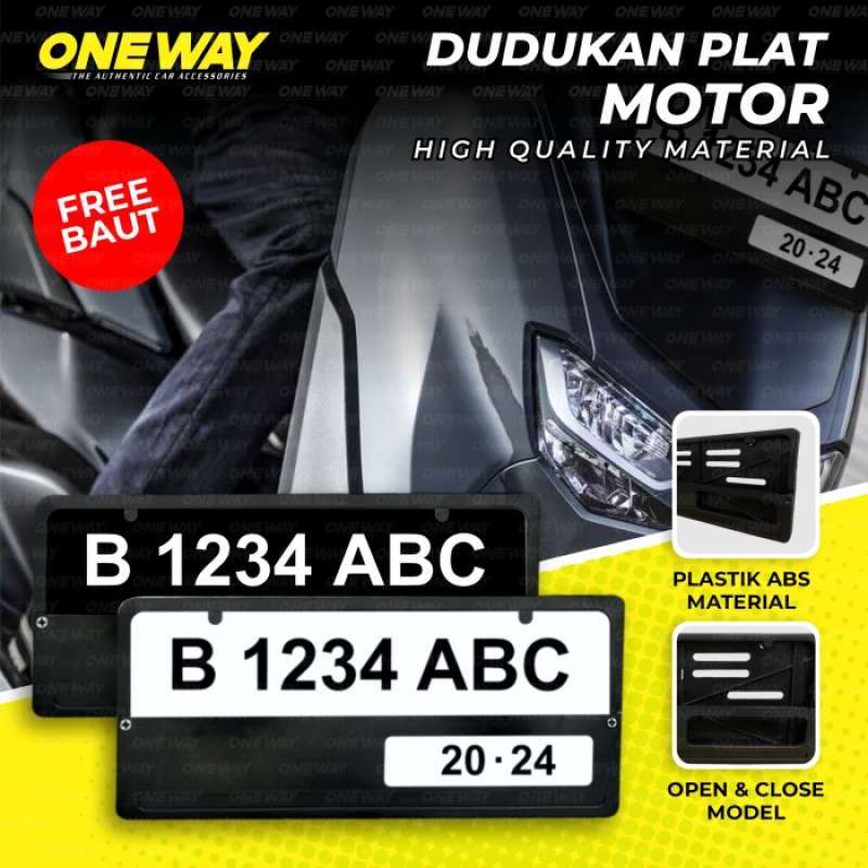 Promo Frame Plat Motor / Dudukan Tempat Plat Nomor Motor / Tatakan Plat ...