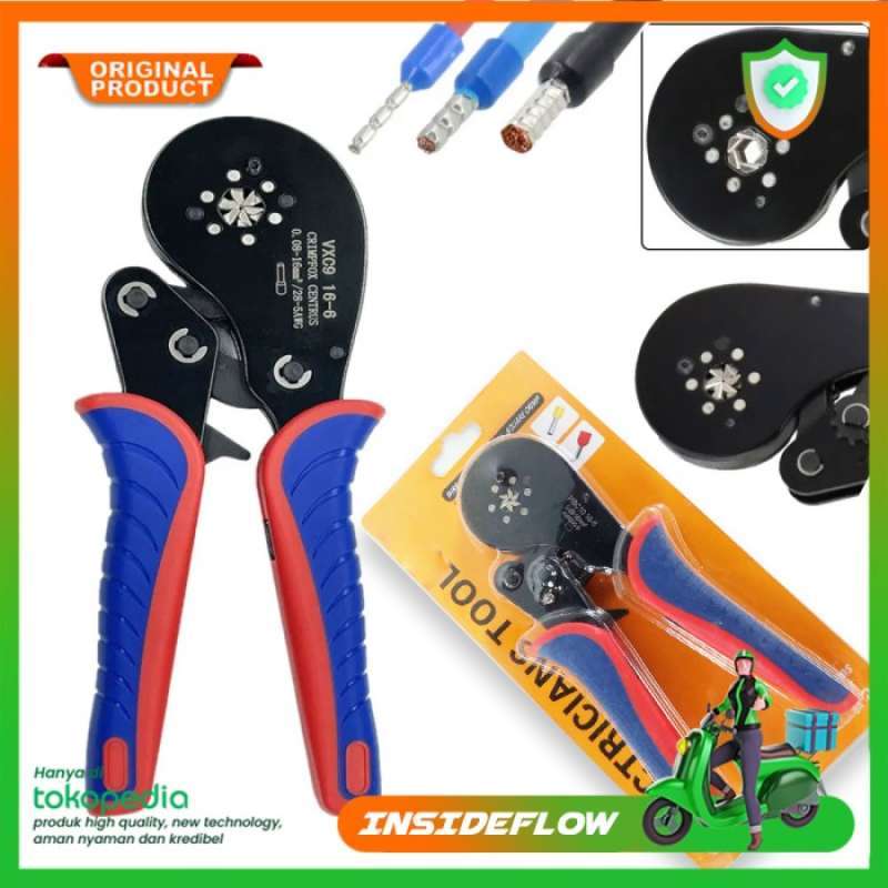 Promo Tang Skun Ferrule Crimping Press Kabel Kawat Tool Kit Ferrules ...