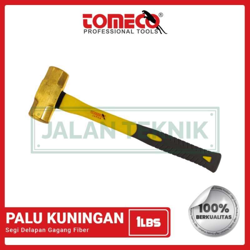 Promo Palu Kuningan (round Brass Sledge Hammer) 1lbs Gagang Fiber Diskon 23% Di Seller Kulee ...