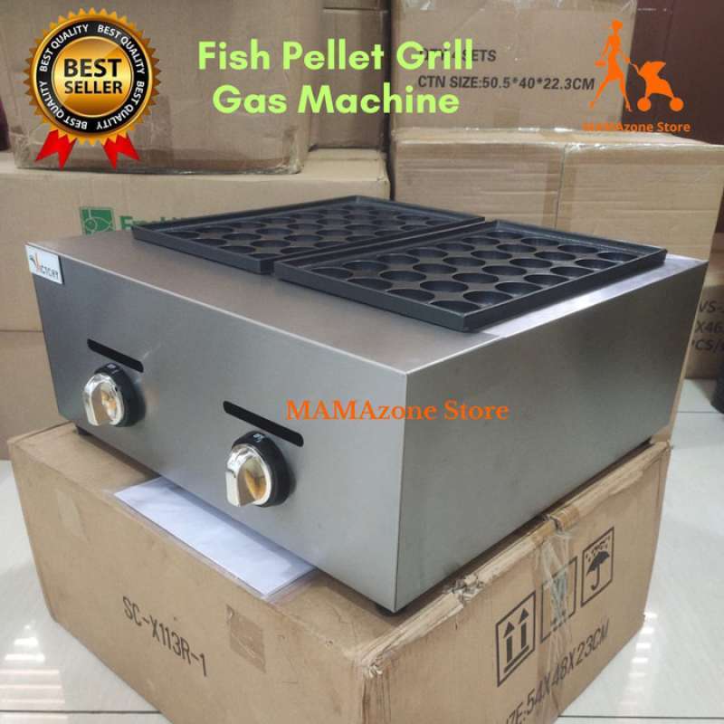Promo Mesin Takoyaki Fish Pellet Grill Machine - Model Dua Tungku - 56 ...