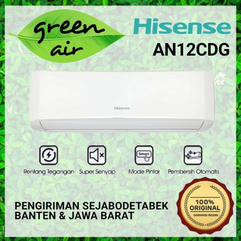 Promo Ac Hisense 1,5 Pk An 12 Cdg Ac Hisense + Pasang Instalasi Diskon ...