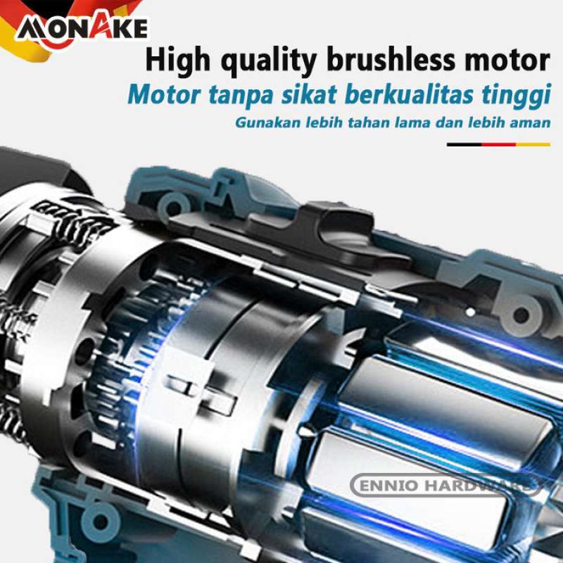 Promo Promo- Monake 36v Baterai Mesin Bor Listrik Tanpa Kabel Impact ...