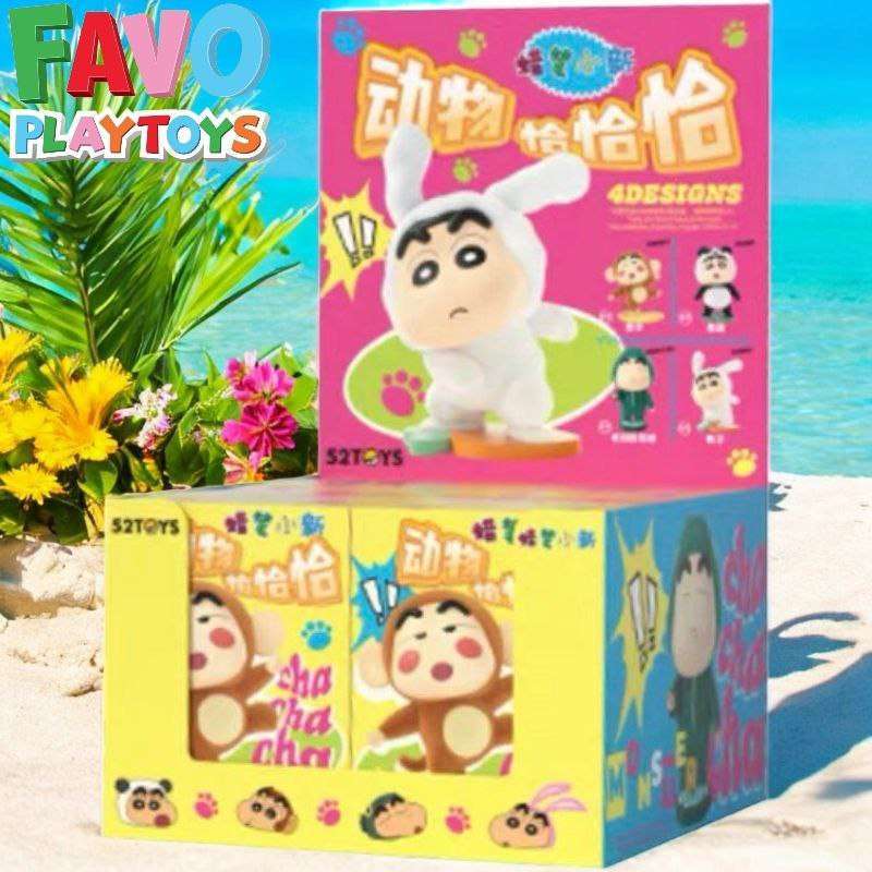 Promo 52toys Crayon Shinchan Animal Cha Cha Cha Series - Full Set 4 Pcs ...