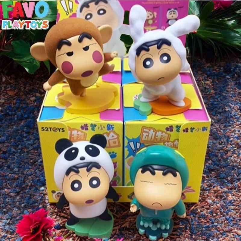 Promo 52toys Crayon Shinchan Animal Cha Cha Cha Series - Full Set 4 Pcs ...