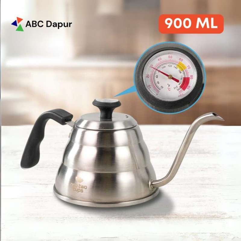 Promo Coffee Maker Pot Drip Teko Kopi 960ml With Thermometer Diskon 23% ...