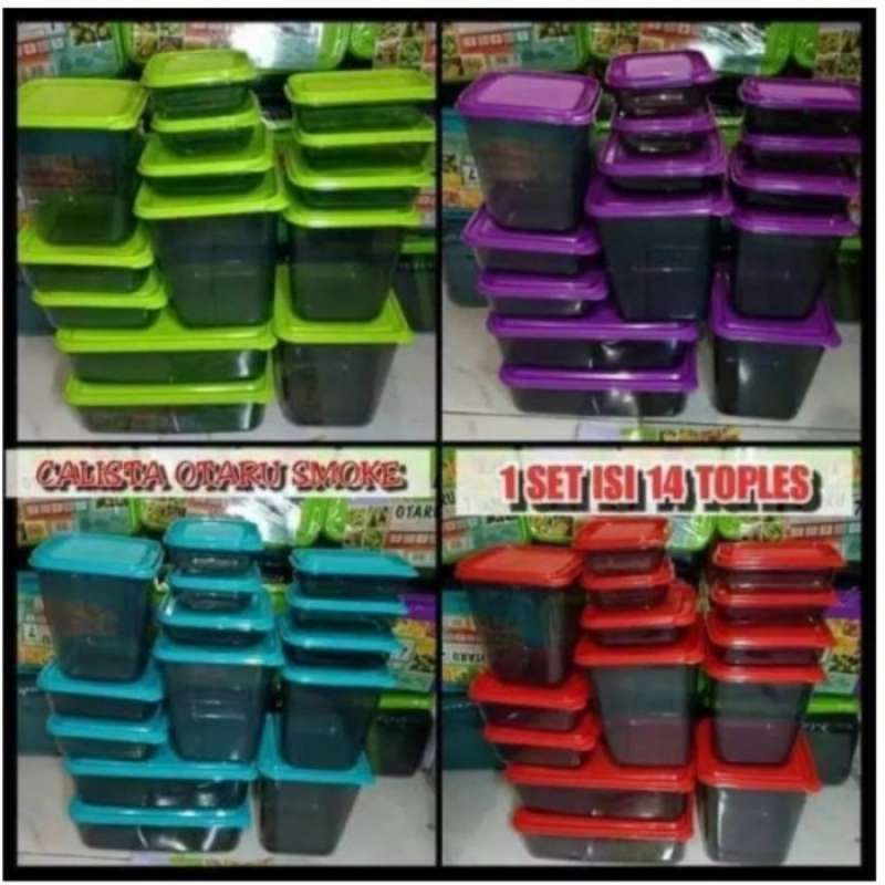 Promo Calista Otaru 14pcs/toples Makanan/penyimpanan Makanan Diskon 23% ...