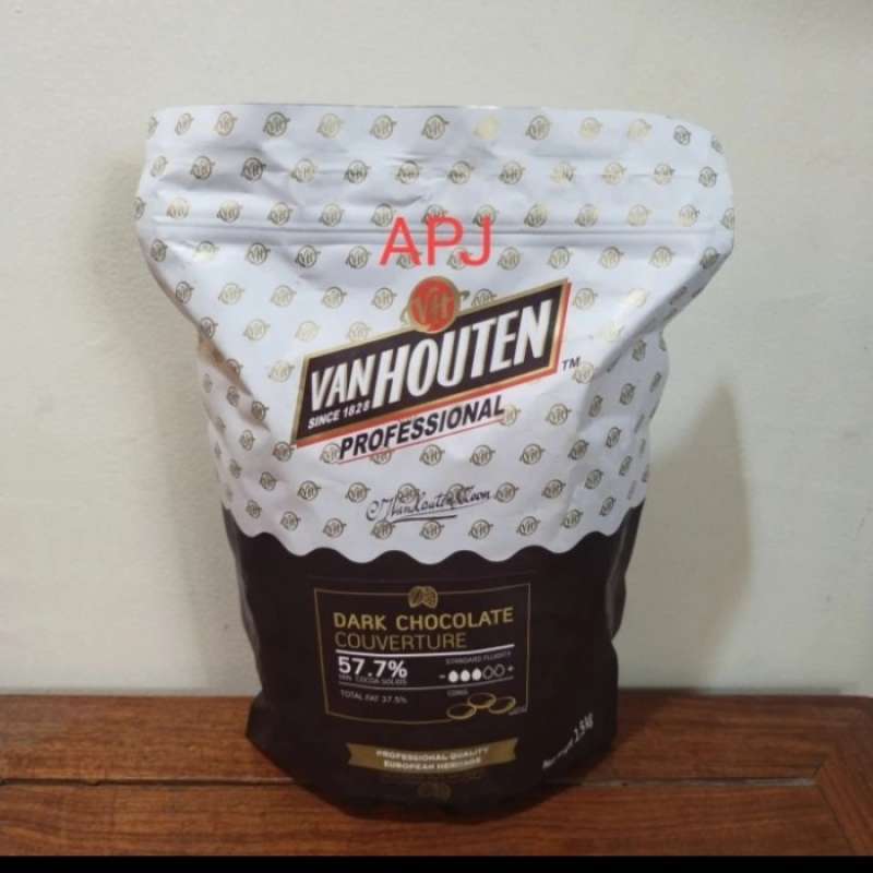 Jual Van Houten Professional Vhp Dark Chocolate Courverture 57.7% 500gr ...