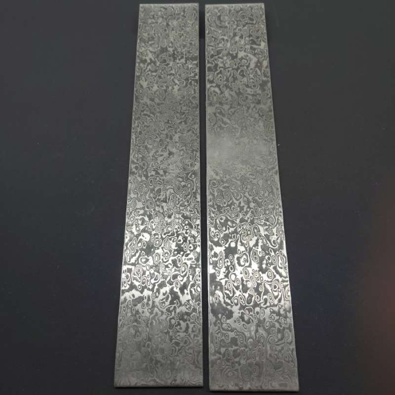 Jual Damascus Steel Billet 67 Layer Vg10 Core 3mm X 5cm X 30cm Di ...