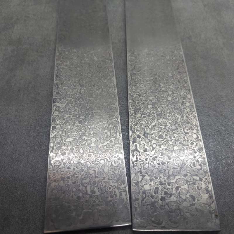 Jual Damascus Steel Billet 67 Layer Vg10 Core 3mm X 5cm X 30cm Di ...