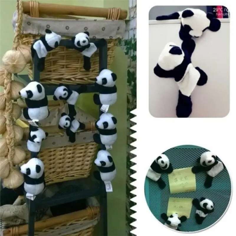 Jual Cute Panda Fridge Magnet Refrigerator Sticker Cartoons Di Seller ...