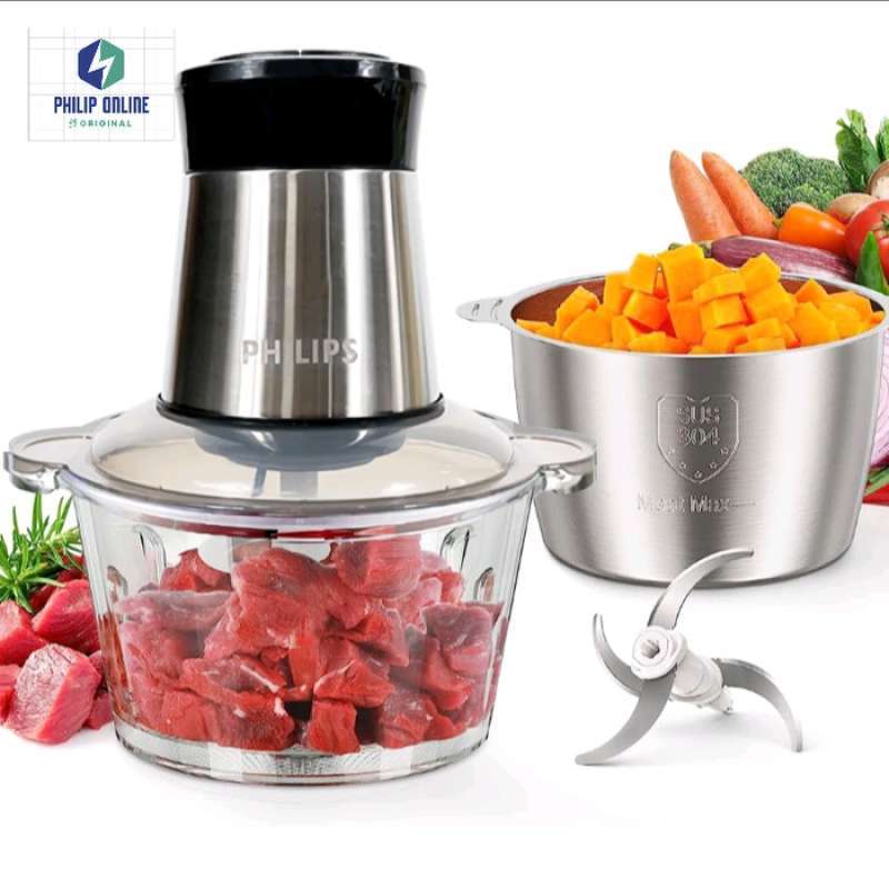 Jual Chopper Philips Hr2560 Original Stainless Steel Di Seller Consume ...