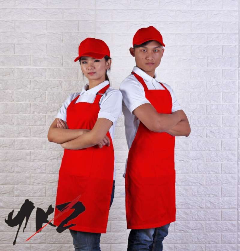 Jual Apron / Celemek /apron Masak / Apron Barber / Apron Barista ...