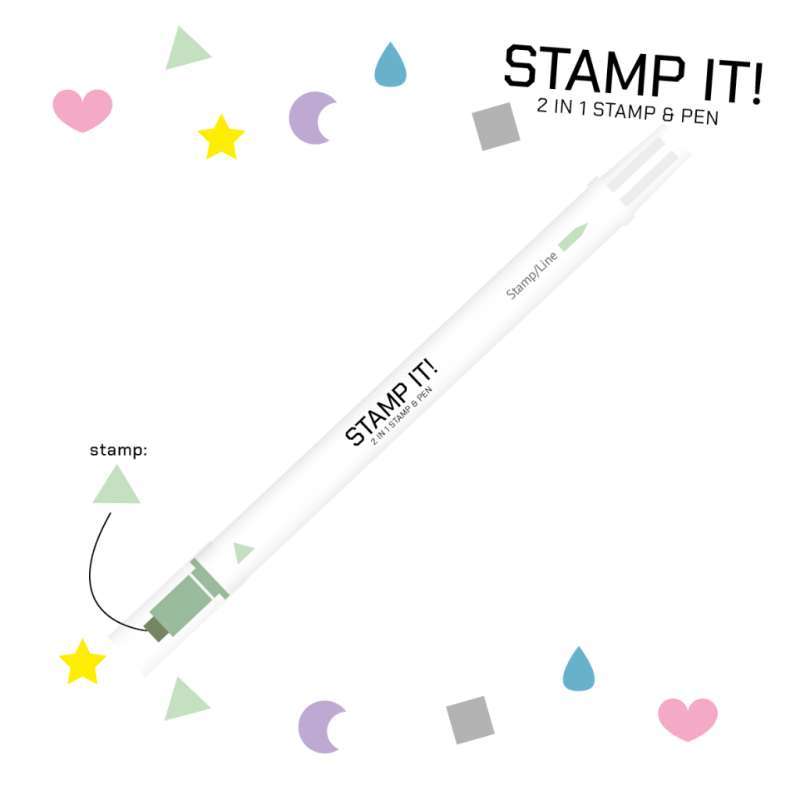 Promo Paperie Lab - Stamp It! Spidol Stamp Dengan Bentuk Dan Pulpen ...