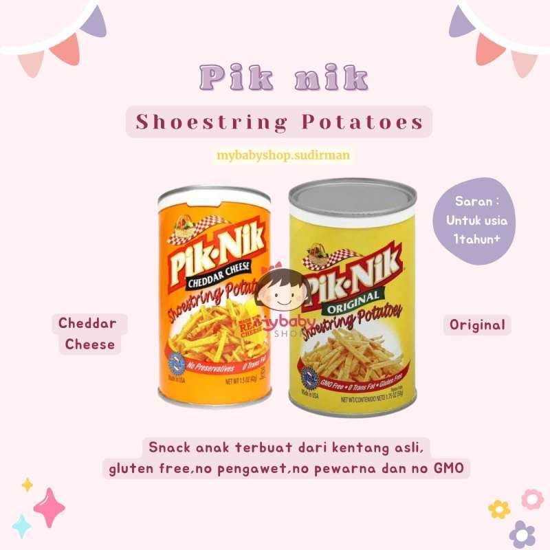 Jual Pik Nik Shoestring Potatoes - Snack Kentang Asli - Cemilan Sehat ...