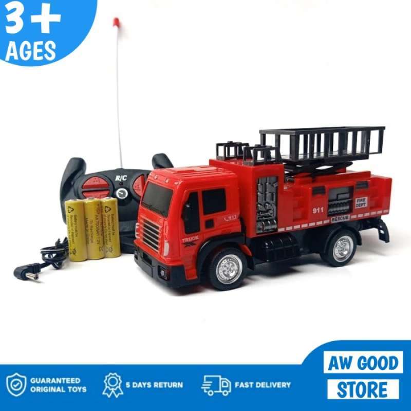 Promo Promo- Mainan Remote Control Truck Pemadam Kebakaran - Rc Truk ...