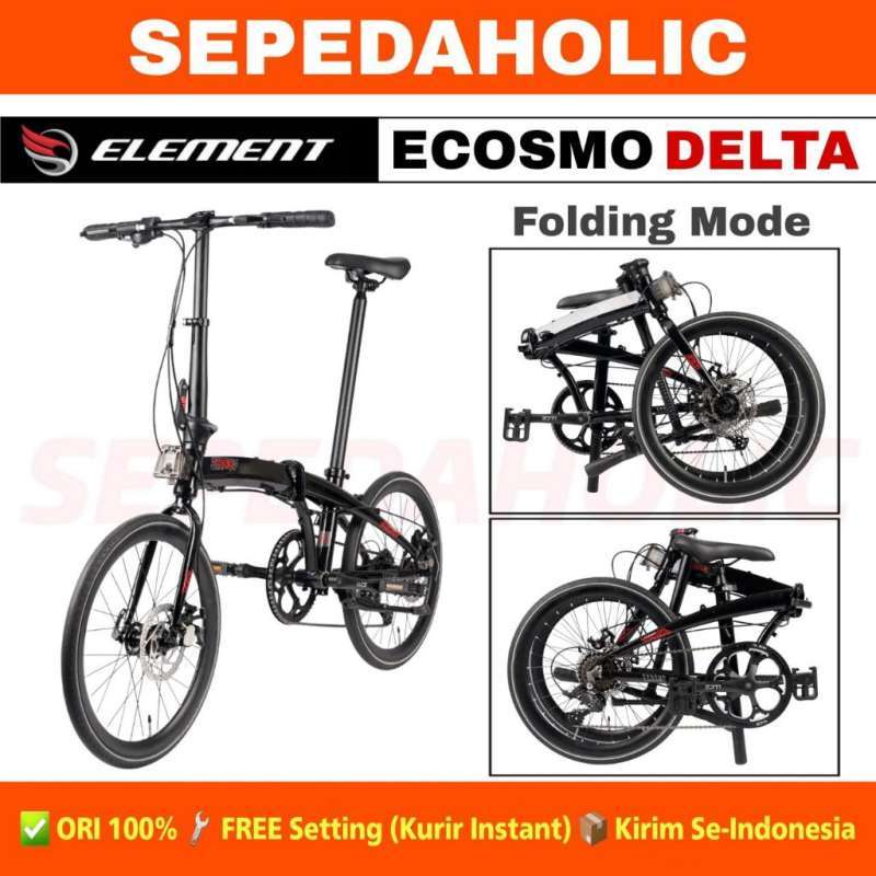 Promo Sepeda Lipat Element Ecosmo Delta 8 Speed Ukuran 20 Inch Alloy ...