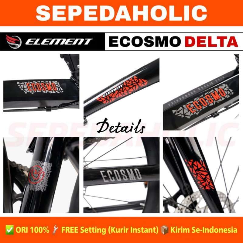 Promo Sepeda Lipat Element Ecosmo Delta 8 Speed Ukuran 20 Inch Alloy ...