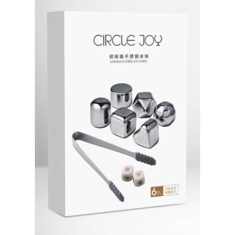 Jual Circle Joy Ice Cube 304 Stainless Steel Cooler Es Batu Pendingin Wine - Isi 6pcs Di Seller ...