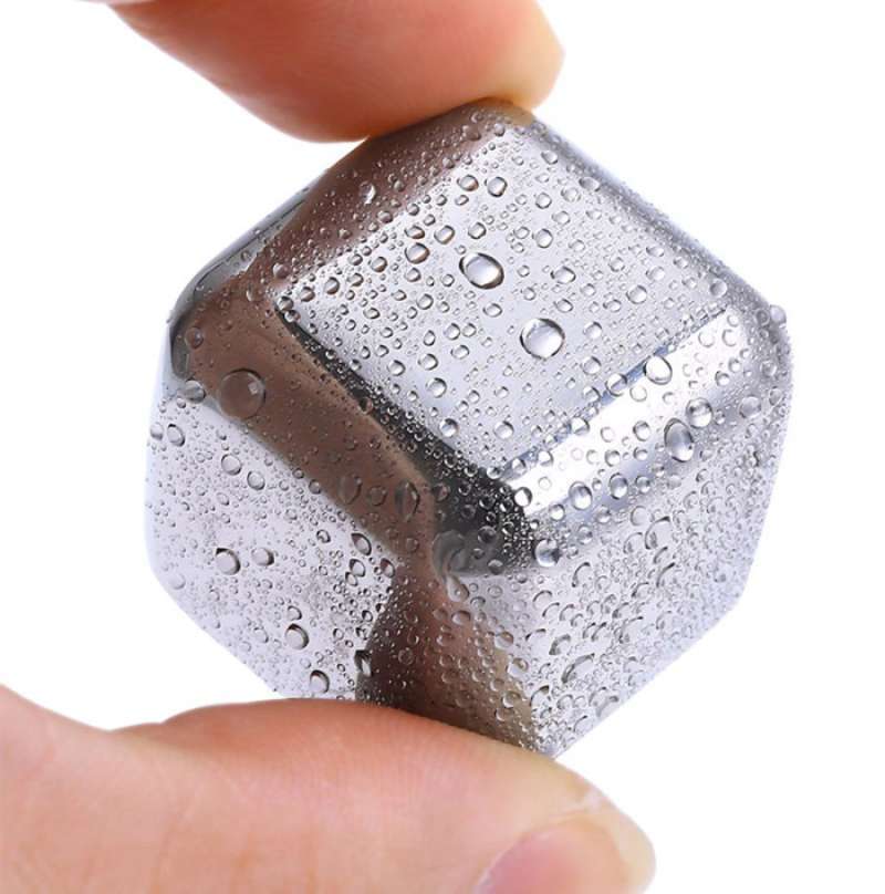 Jual Reusable Besi Stainless Ice Cube Balok Es Batu Pendingin Minuman ...