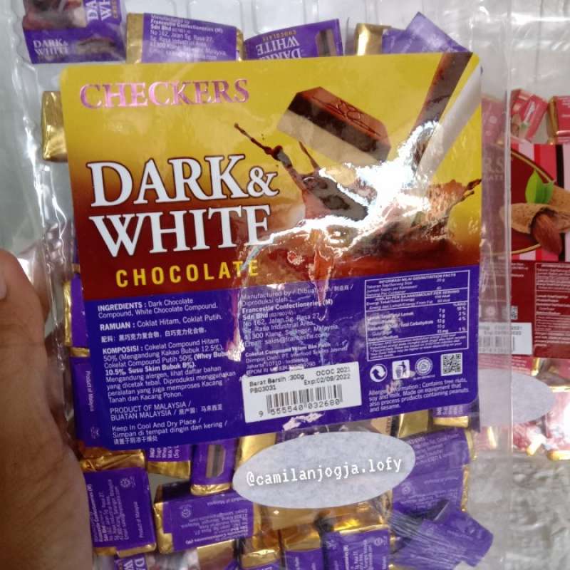 Jual Checkers Mini Chunky Chocolate / Checkers Almond / Milk& White Di ...