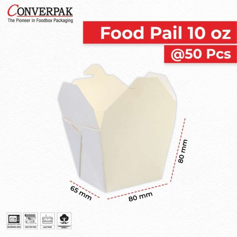 Jual Food Pail 10 Oz Converpak/food Grade/eco-friendly/50pcs Di Seller ...