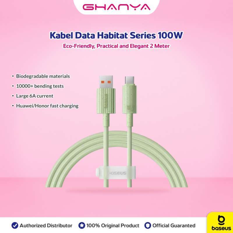 Promo Baseus Kabel Data Habitat Series 100w 6a Usb To Type C 2 Meter ...