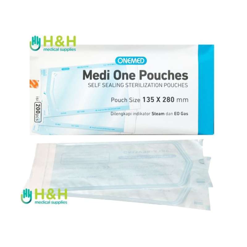 Jual Self Sealing Sterilization Pouch 13.5 Cm X 28 Cm / Medipouch ...
