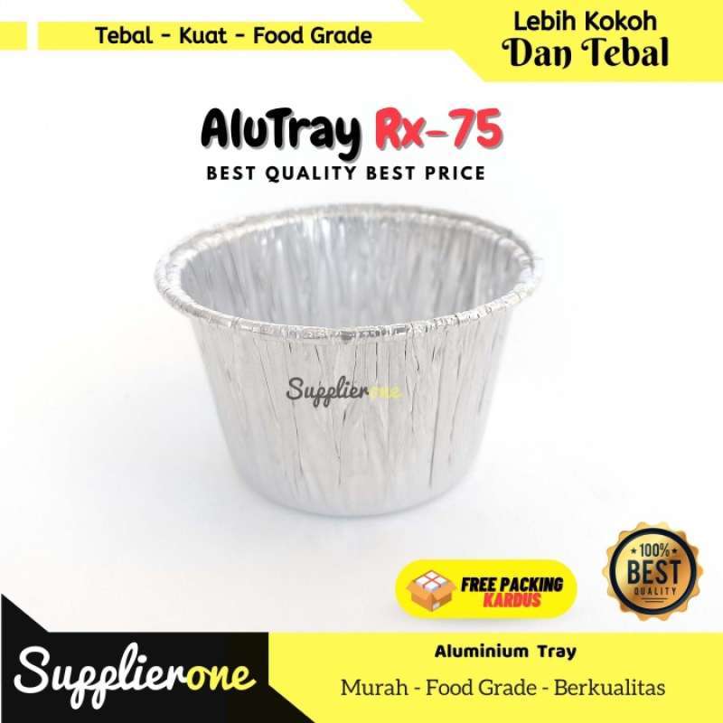 Jual Alu Tray Rx-75 / Alumunium Tray / Alumunium Cup / Muffin Alumunium / Di Seller Rapier ...