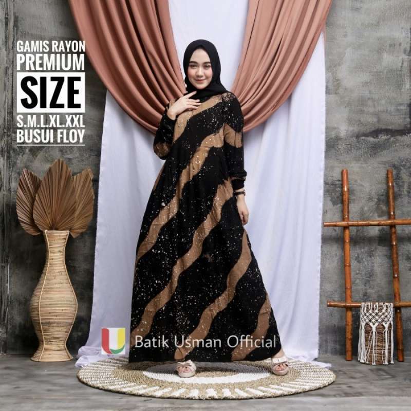 Promo Batik Usman - Terbaru Gamis Twill Rayon Pekalongan Busui Ukuran Jumbo - Bolero, Xxl ...