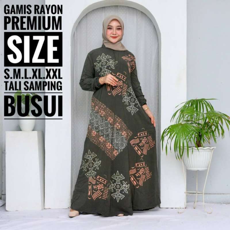 Promo Batik Usman - Terbaru Gamis Twill Rayon Pekalongan Busui Ukuran Jumbo - Bolero, Xxl ...