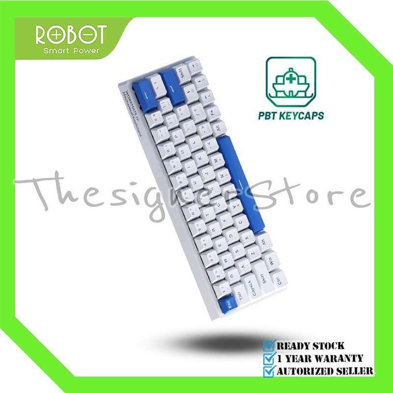Promo Robot Workmate 4 Mechanical Wired Keyboard Gaming 63 Keys Pbt Keycaps - Garansi Resmi 1 ...