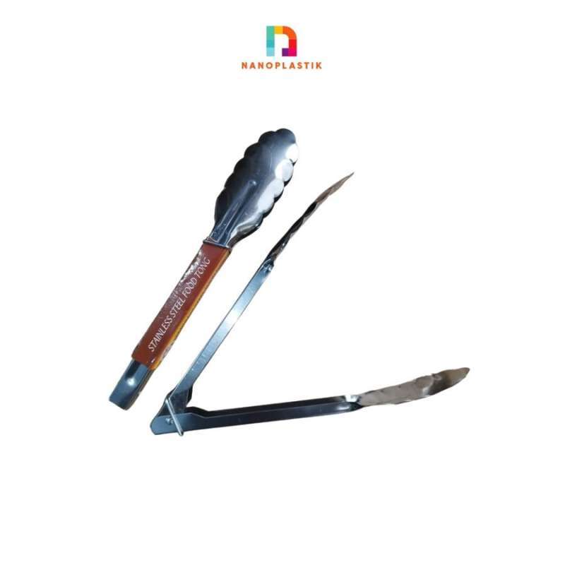 Jual Food Tong Kecil Stainless Steel Pencapit Capitan Penjepit Makanan ...