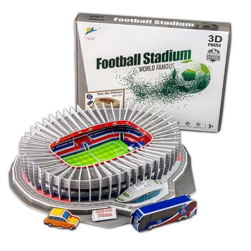 Jual 3d Puzzle Football Stadium Miniature Model - Parc Des Princes ...