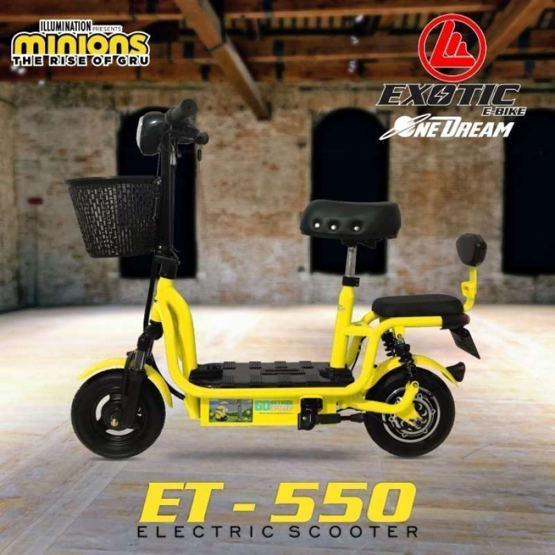 Jual Sepeda Listrik Scooter Et 550 Minions Exotic - Garansi Resmi ...