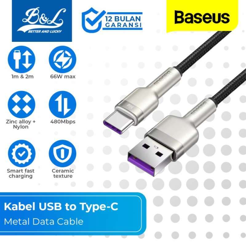 Promo Baseus Kabel Data Usb To Type-c 66w Fast Charging Metal Data ... Promo Baseus Kabel Data Usb To Type-c 66w Fast Charging Metal Data ...