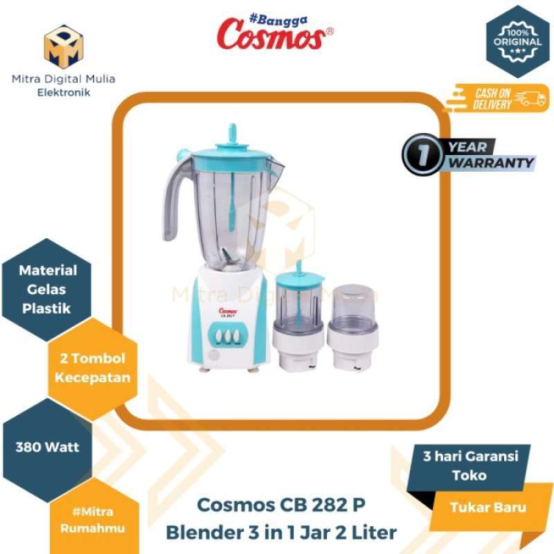 Promo [cod] Cosmos Cb 282 P Blender 3 In 1 Plastik 2 Liter Cb282p ...