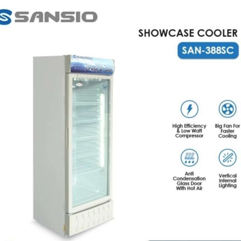 Promo Sansio - Showcase Cooler 388 Liter / San-388sc Diskon 23% Di Seller Satou Store - Menteng ...
