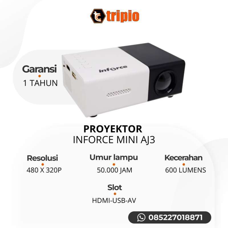 Jual Proyektor Mini Inforce Aj3 - Yellow Di Seller Tripio Computer ...