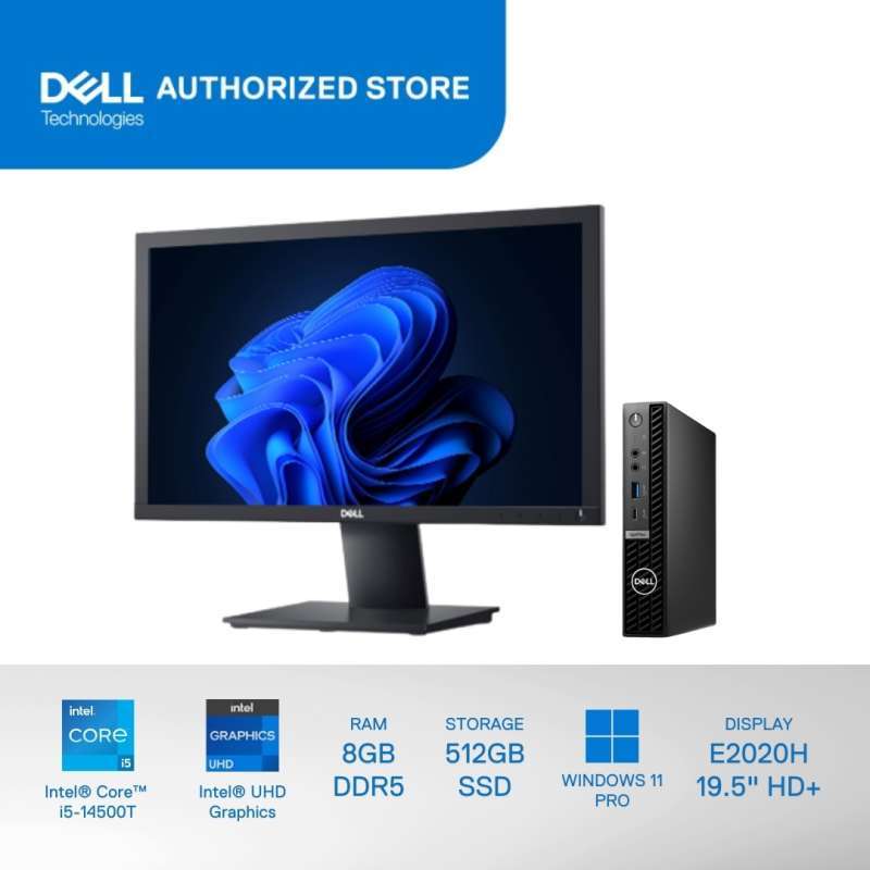 Jual Dell Optiplex 7020 Micro [ci5-14500t Vpro-8-512-uma-w11p-e2020h-3y ...
