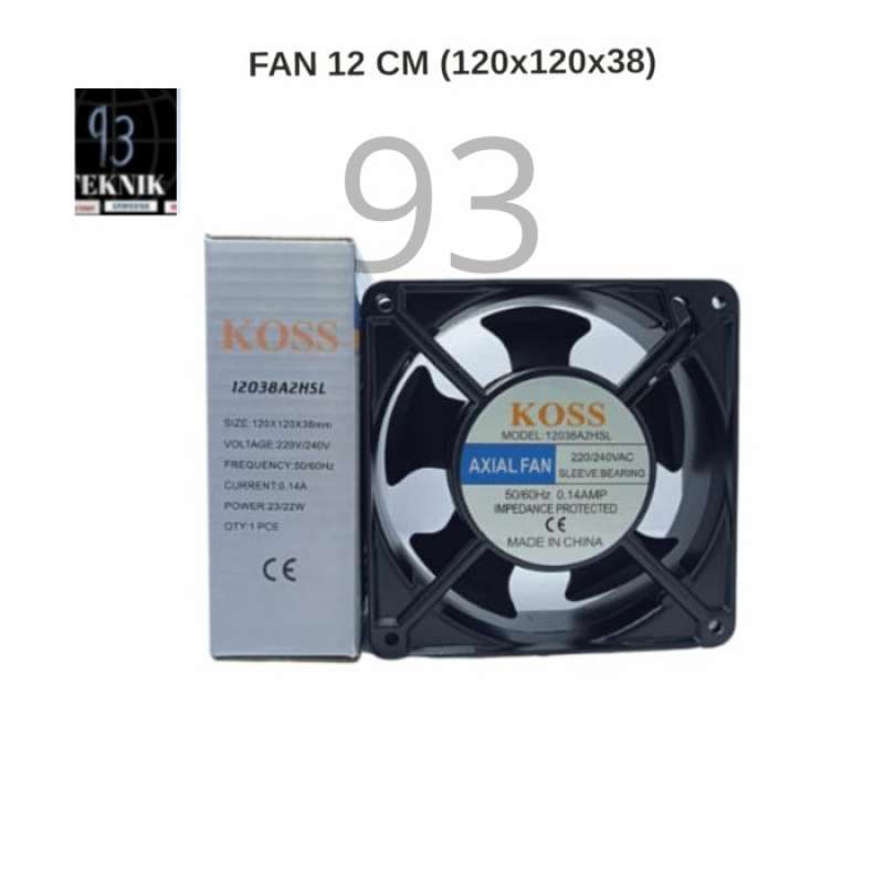 Promo Motor Fan Kipas Elektronik 12cm Ac 220v Diskon 23% Di Seller ...