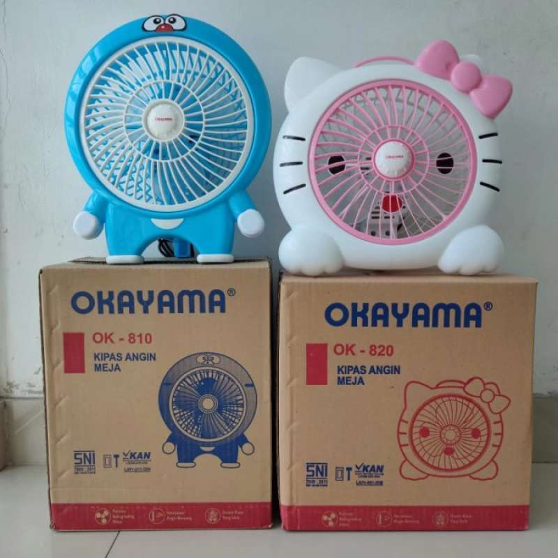 Promo Kipas Angin Meja Karakter Okayama Diskon 23% Di Seller Tsukishiro ...