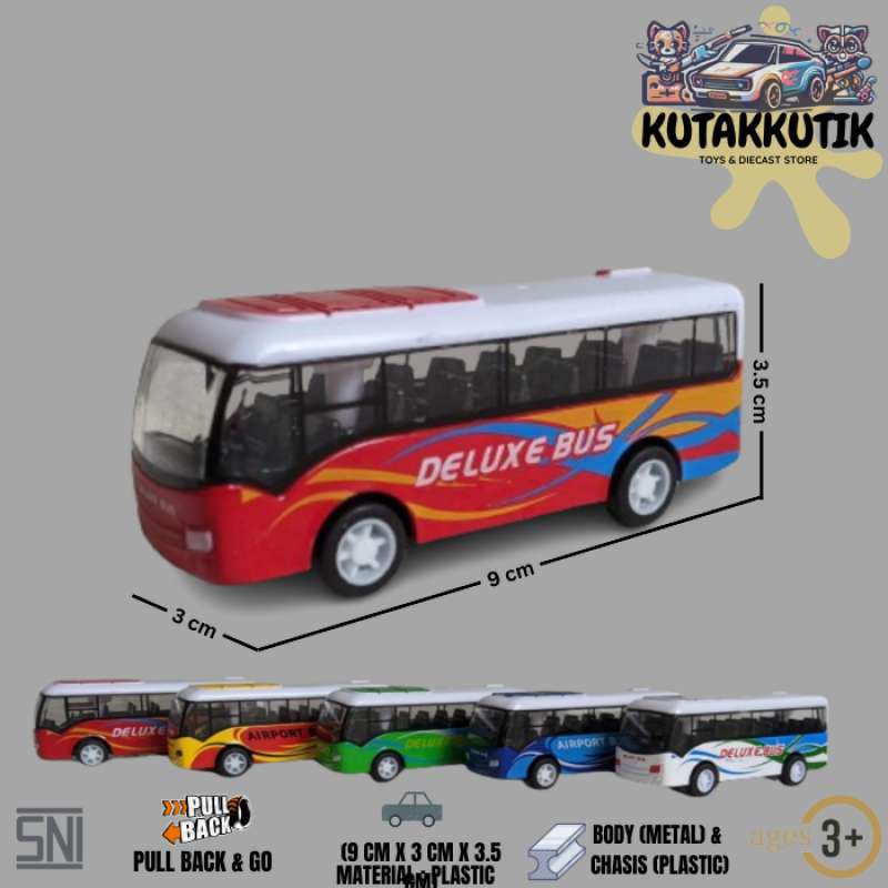 Jual Mainan Anak Mobil Mobilan Bus Bis Kota Wisata Antar Kota Pull Back ...