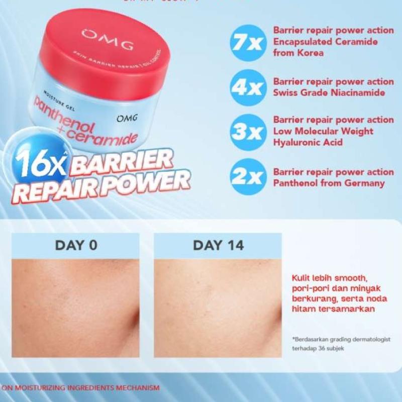Promo Omg Oh My Glow Panthenol + Ceramide Moisture Gel 30gr Diskon 48% ...