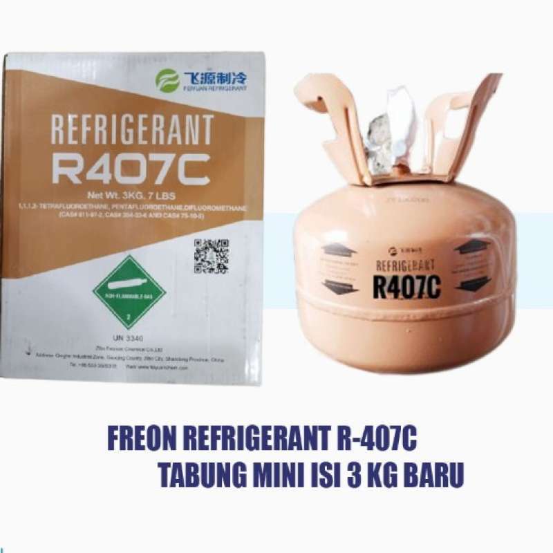 Promo Freon Refrigerant R-407 R407 R407c Tabung Mini Isi 3kg Diskon 23% Di Seller Hirai Store ...