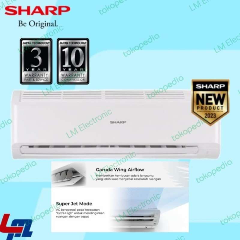 Promo Sharp Ac / Air Conditioner 0.5pk Garuda Series Ah-a5bey / Ah ...
