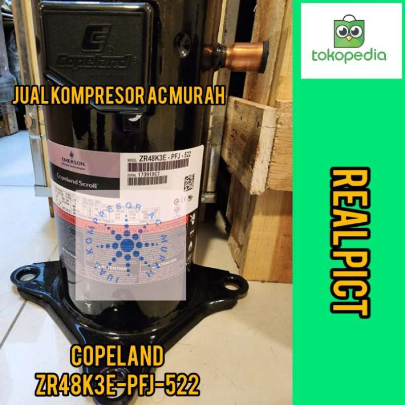 Promo Compressor Copeland Zr48k3e-pfj-522 / Kompresor Scroll Zr48k3e Diskon 23% Di Seller ...
