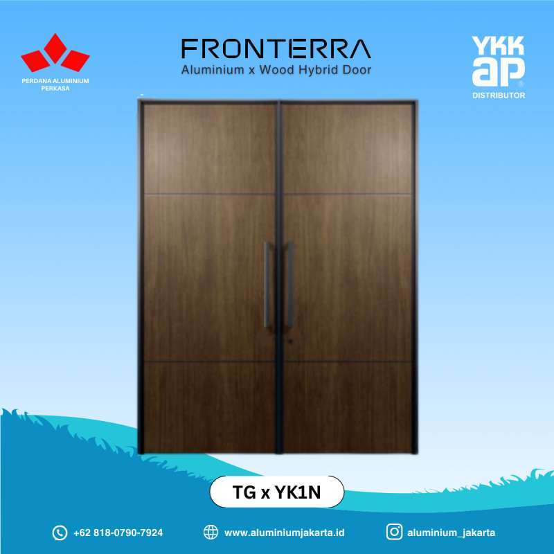 Promo Fronterra Entrance Door By Ykk Ap (basic) Double - 1736mm X 2800mm Ml X Yk1n Diskon 10% Di ...