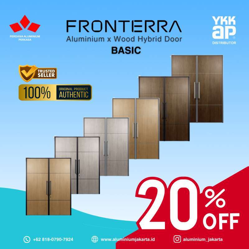 Promo Fronterra Entrance Door By Ykk Ap (basic) Double - 1736mm X 2800mm Ml X Yk1n Diskon 10% Di ...